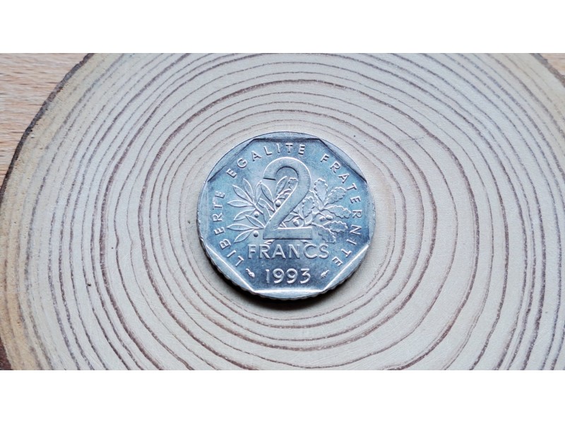 FRANCUSKA 2 FRANCS 1993 GODINA JUBILARAC