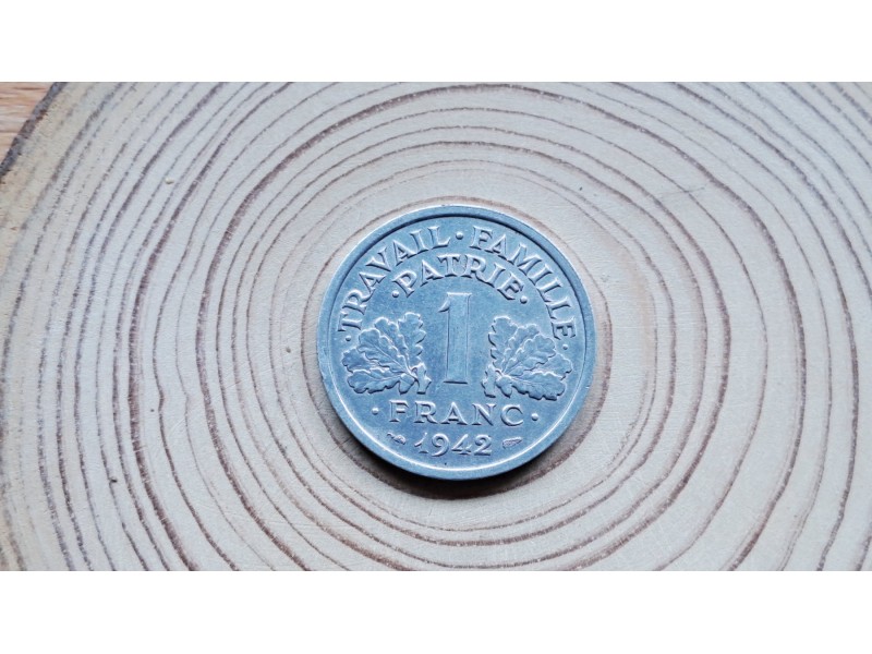 FRANCUSKA 1 FRANC 1942 GODINA