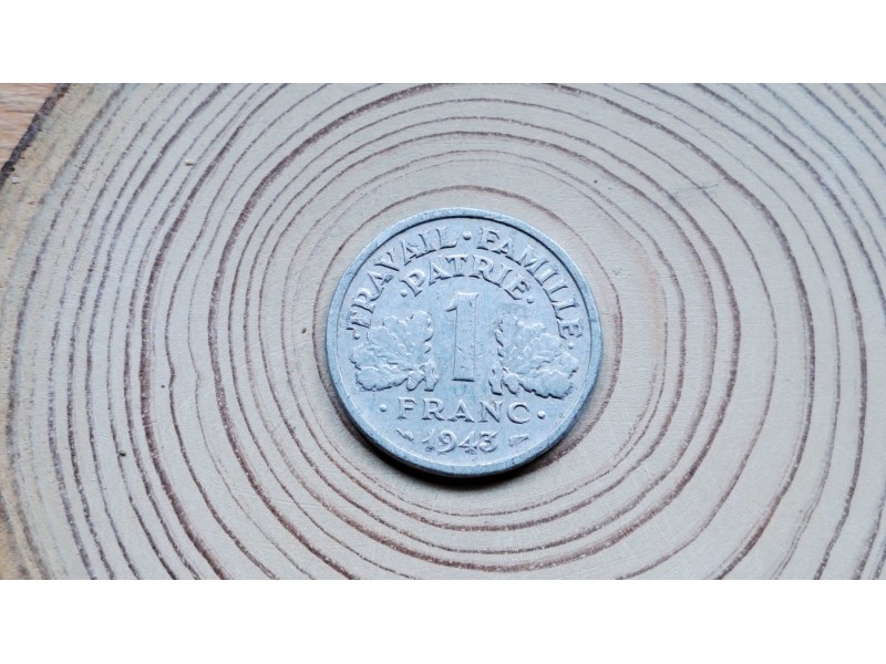 FRANCUSKA 1 FRANC 1943 GODINA