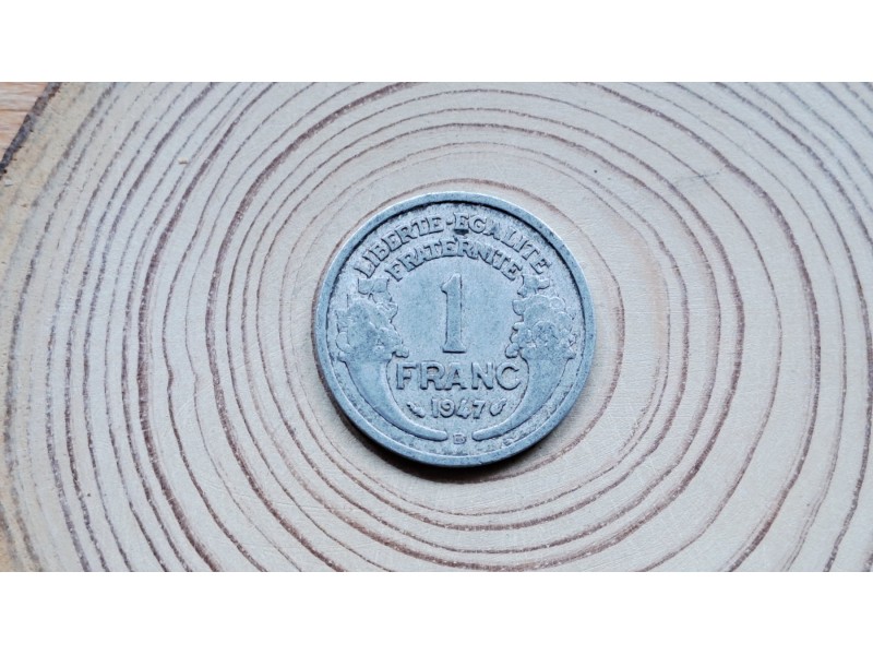 FRANCUSKA 1 FRANC 1947 GODINA KOVNICA B