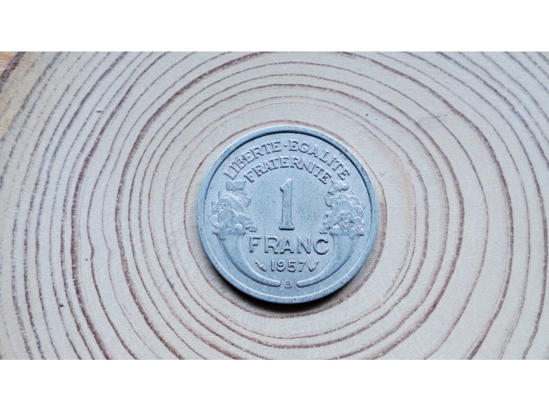 FRANCUSKA 1 FRANC 1957 GODINA KOVNICA B