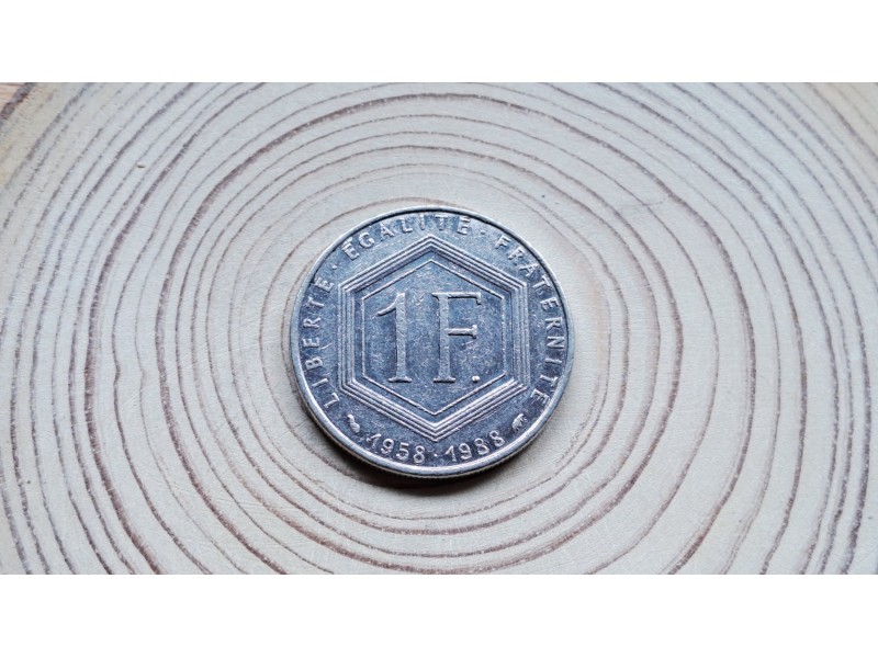 FRANCUSKA 1 FRANC 1958-1988 GODINA JUBILARAC