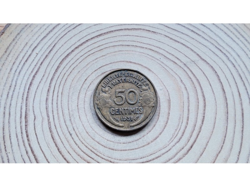 FRANCUSKA 50 CENTIMES 1931 GODINA