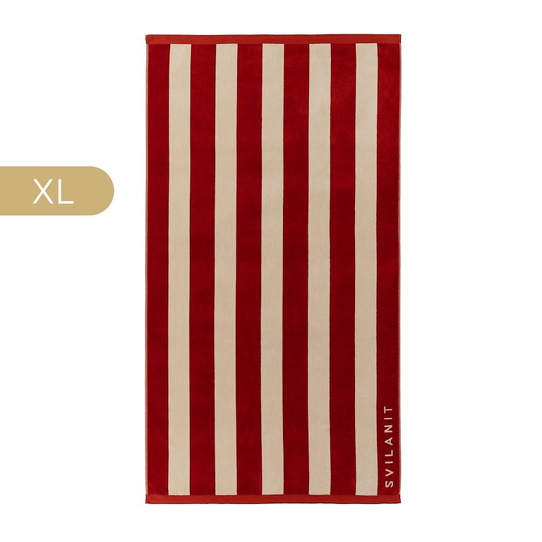 Svilanit premium plažni peškir French Riviera Burgundy, 100 x 180 cm