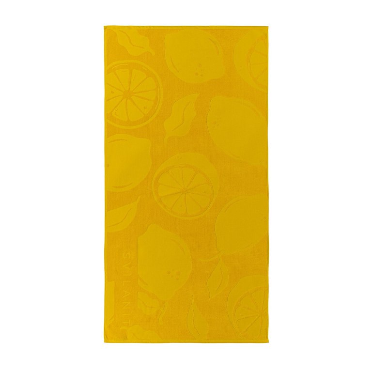 Svilanit premium peškir za plažu Lemons, 80 x 160 cm