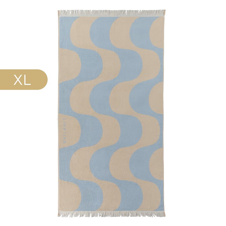 Svilanit premium plažni peškir Waves 100 x 180 cm