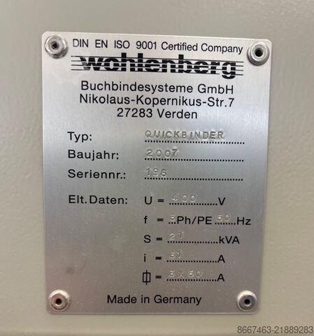 Perfekt binder
Wohlenberg Quickbinder