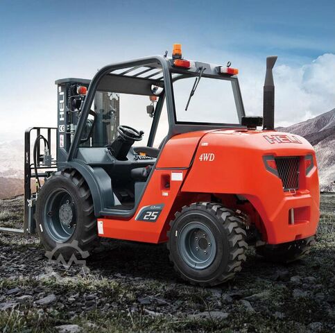 Dizel terenski viljuškar
Heli CPCJ25 - Gelände kompakt - 2,5t 3,7m Hub Triplex KUBOTA