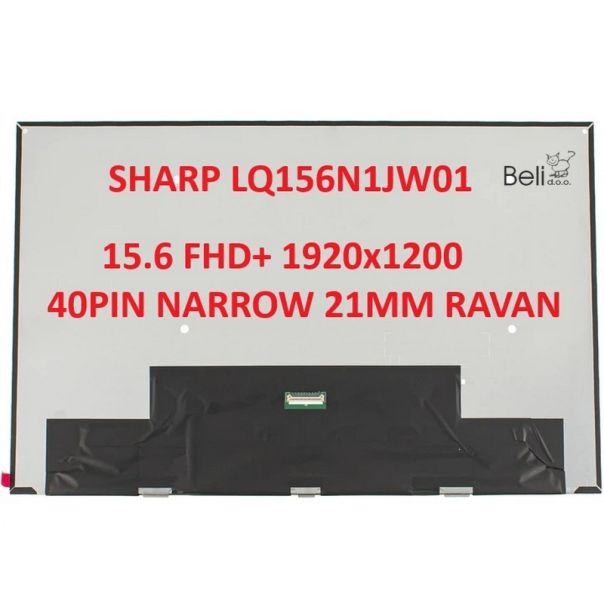 LED ekran za laptop 15.6 SLIM 40pin narrow 21mm FHD+ IPS KRAĆI bez kacenja RAVAN