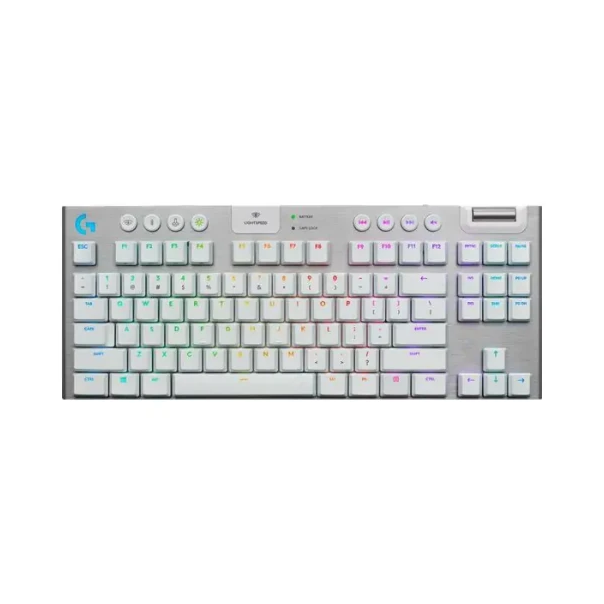 Bežična tastatura Logitech G915 X Lightspeed TKL LowProfile US White
