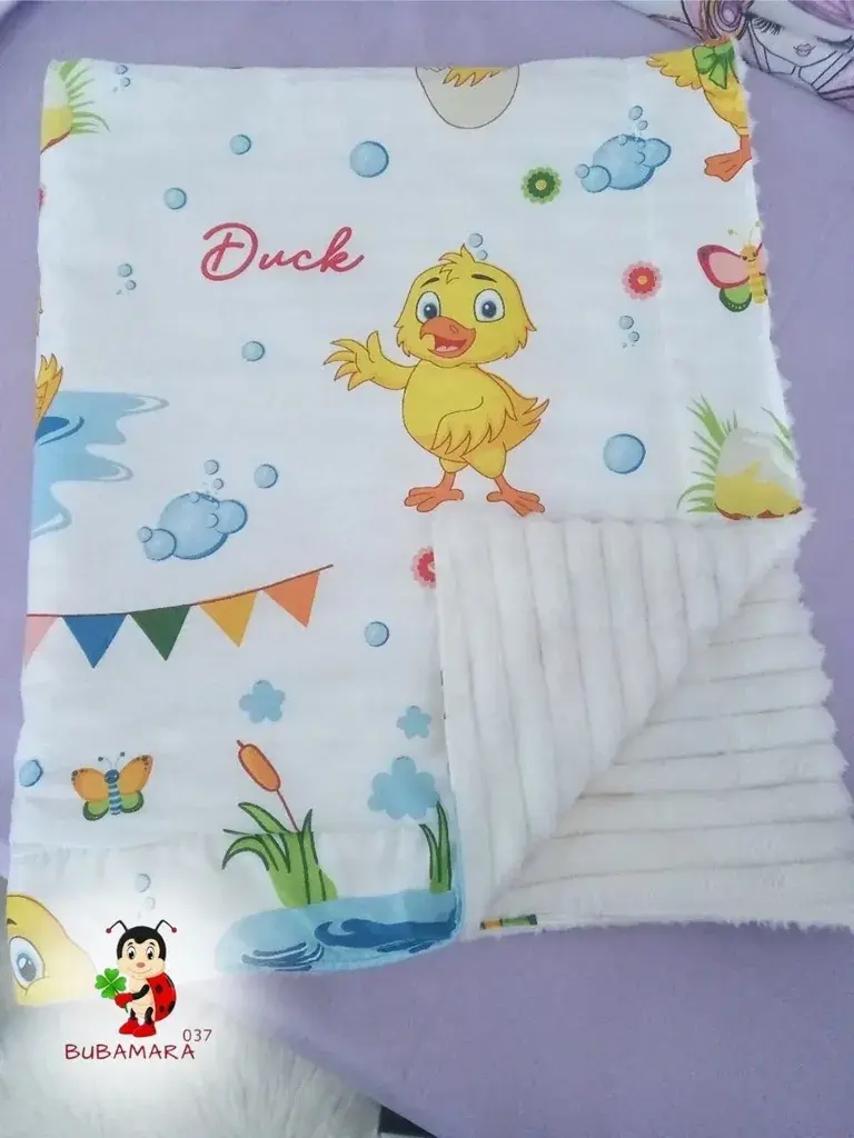 Bubamara037 Pokrivač za bebe, Beli