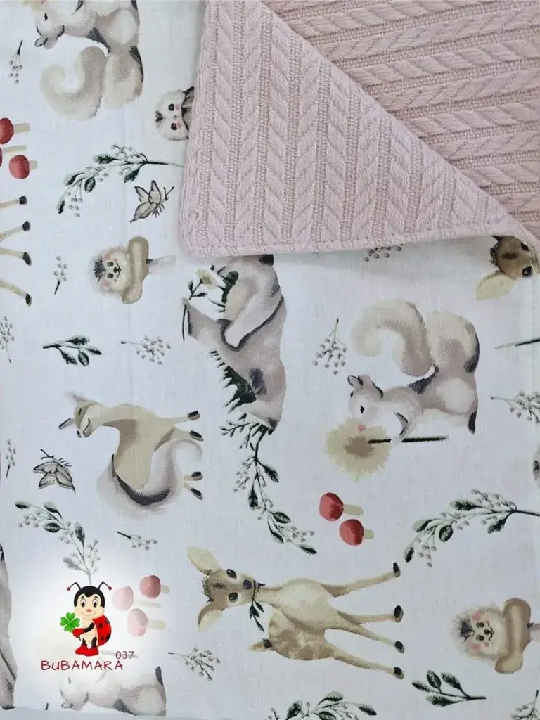 Bubamara037 Pokrivač za bebe, Svetloroze