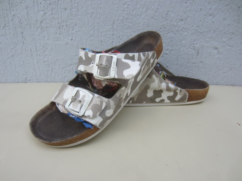 LEON muske kozne papuce 45