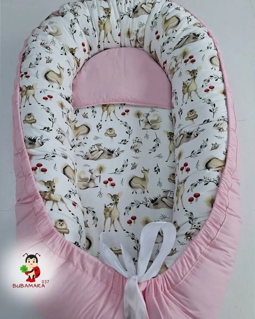 Bubamara037 Gnezdo za bebe Šumske životinje, Roze