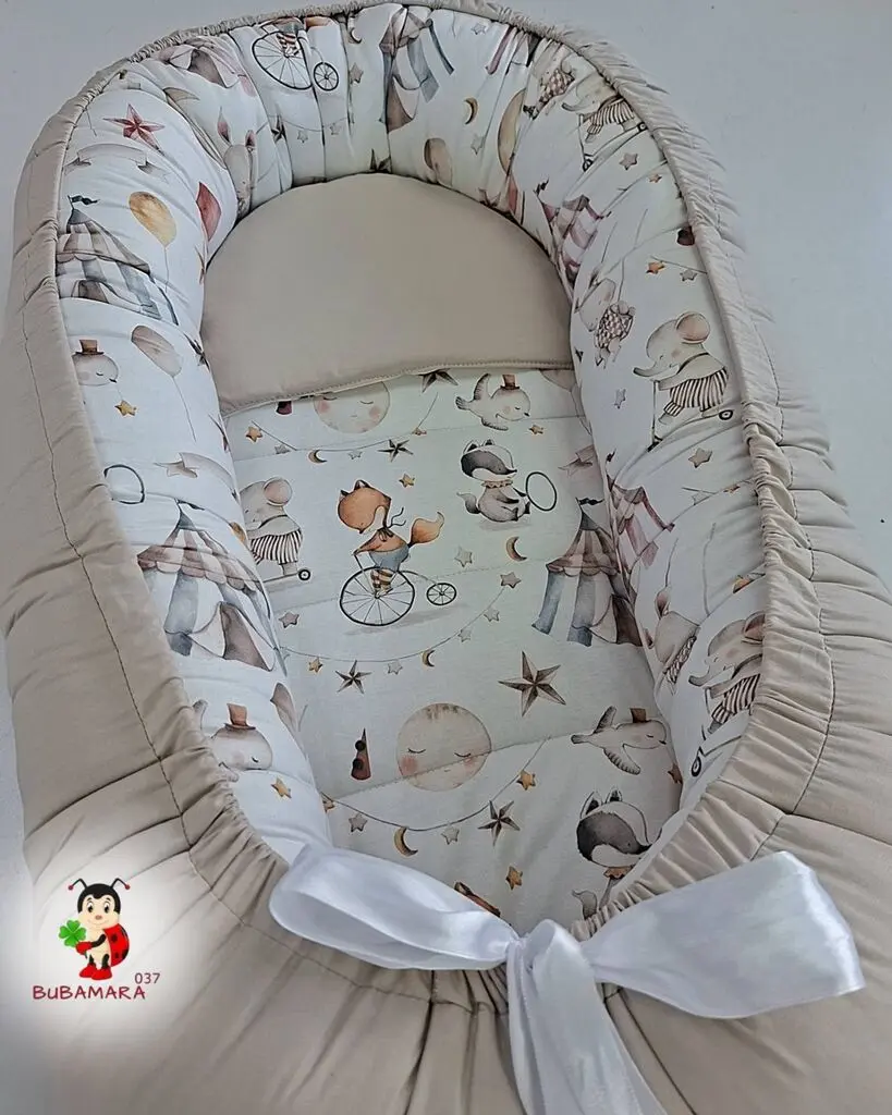 Bubamara037 Gnezdo za bebe Cirkus, Bež