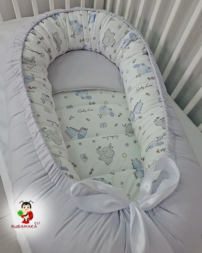Bubamara037 Gnezdo za bebe Slonići, Svetlosivo
