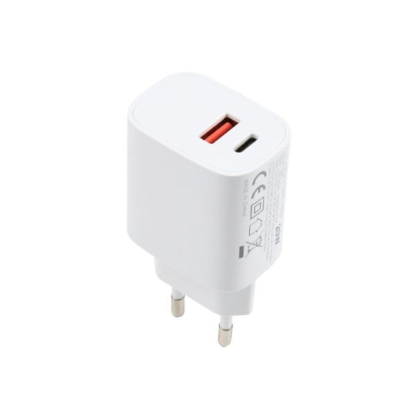 FAST ASIA Strujni Fast punjač 1xUSB A+1xTIP C 20W