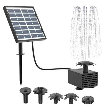 SOLAR-POWERED FLOATING GARDEN FOUNTAIN WITH 55CM SPRAY HEIGHT