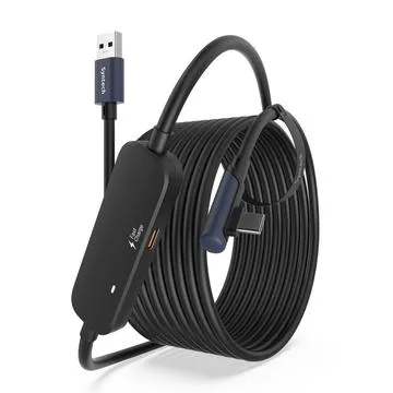 SYNTECH M32C1-5 5M VR LINK CHARGING CABLE FOR META QUEST 3S/3/2 - BLACK