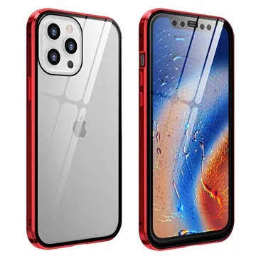 IPHONE 12 PRO MAX MAGNETNA MASKA SA KALJENIM STAKLOM