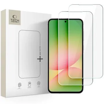 SAMSUNG GALAXY A37/A57 TECH-PROTECT GLASS FIT+ TEMPERED GLASS SCREEN PROTECTOR - 2 PCS. - CLEAR