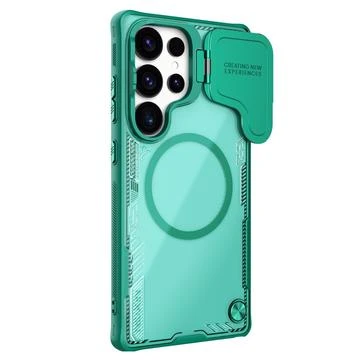 SAMSUNG GALAXY S25 ULTRA NILLKIN ICEBLADE PROP MAGNETIC CASE - MAGSAFE COMPATIBLE, SLIDE LENS LID