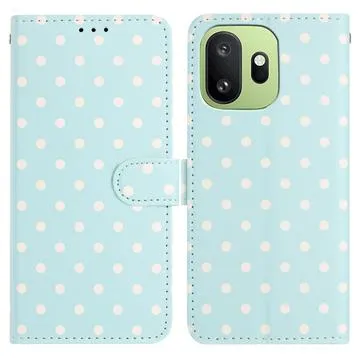ONEPLUS 15T POLKA DOT PATTERN WALLET CASE - BLUE