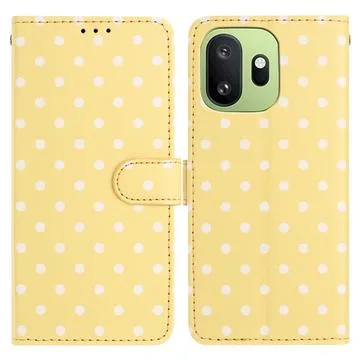 ONEPLUS 15T POLKA DOT PATTERN WALLET CASE - YELLOW