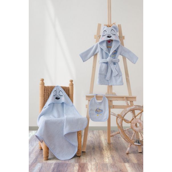 DEKOR DOM Bade mantil set CB BABY BATHROOM SET - BEAR