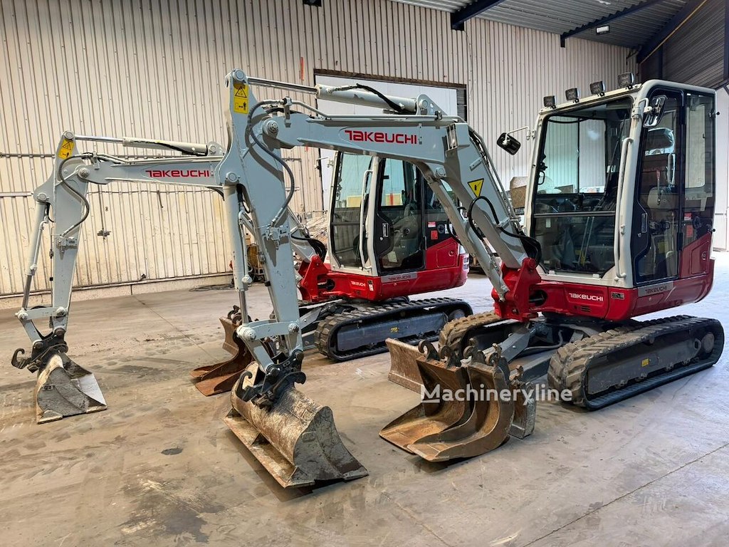 Takeuchi TB235-2 *1134H ORIGINAL* - 3 BUCKETS / LÖFFEL - FULL HYDR LINES mini bager