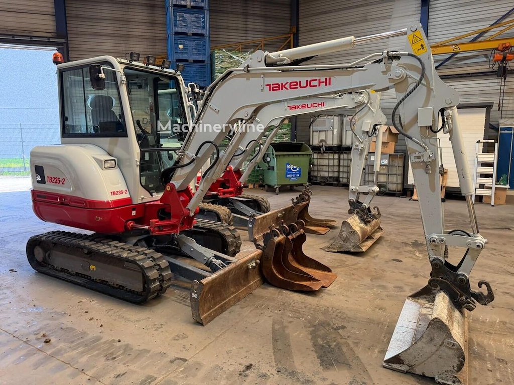 Takeuchi TB235-2 *1189H ORIGINAL* - 3 BUCKETS / LÖFFEL - FULL HYDR LINES mini bager