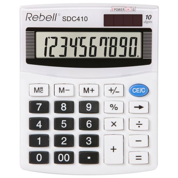 REBELL Kalkulator komercijalni 10mesta RE-SDC410 BX beli