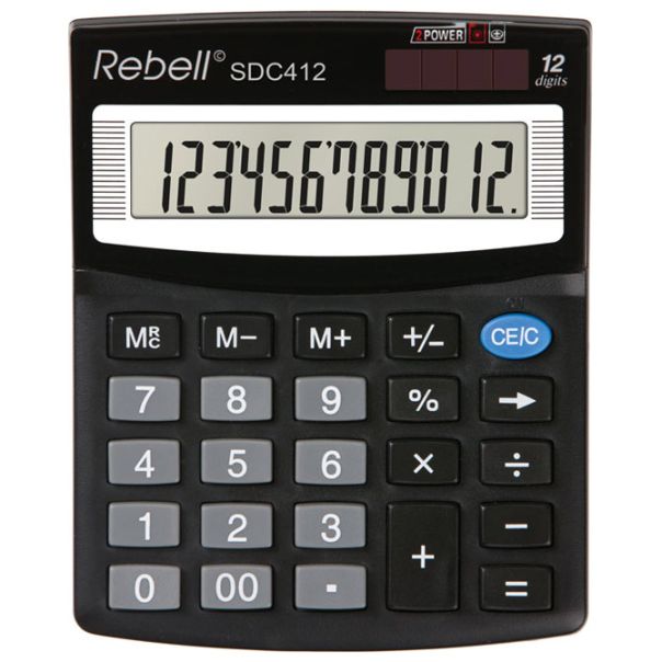 REBELL Kalkulator komercijalni 12mesta RE-SDC412 BX crni