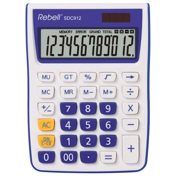 REBELL Kalkulator komercijalni 12mesta RE-SDC912VL BX belo ljubičasti