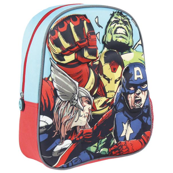 CERDA Ranac predškolski 3D Avengers 2100003028 plavo-crveni