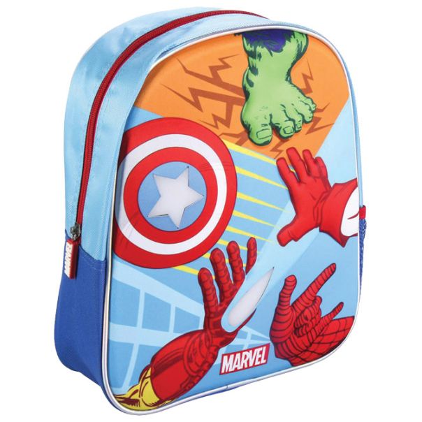 CERDA Ranac predškolski sa svetlom 3D Avengers 2100003802 plavo-crveni