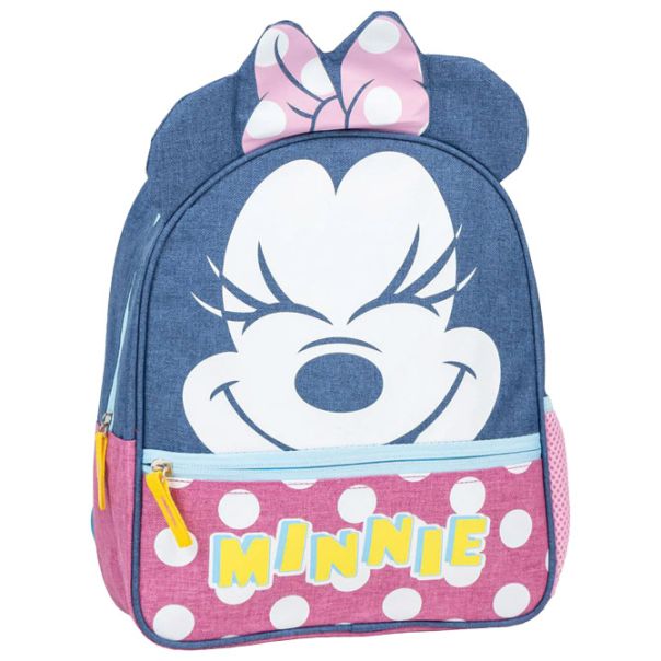 CERDA Ranac predškolski oblik 1zip 1 džep Minnie 2100005124 roze-crni