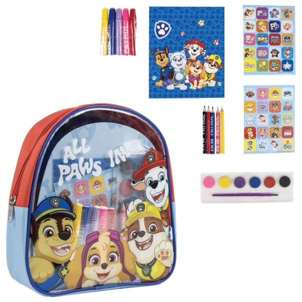 CERDA Ranac dečji sa setom za bojenje pk5 Paw Patrol 2700001591 crveno-plavi