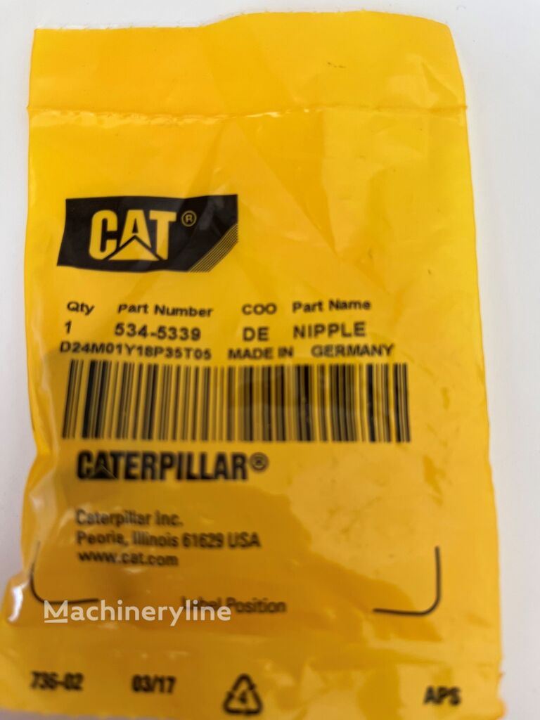 534-5339 534-6345 534-6351 Fitting Caterpillar 6030 6040 1411752 za O&K Terex RH120 RH170 6030 6040 bagera