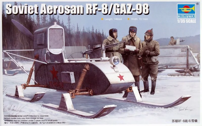 TRUMPETER 1/35 Soviet Armoured Aerosan RF-8/GAZ-98