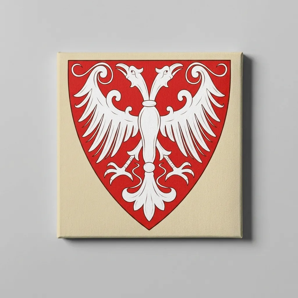 Grb Nemanjica Print Na Platnu 25x25 cm