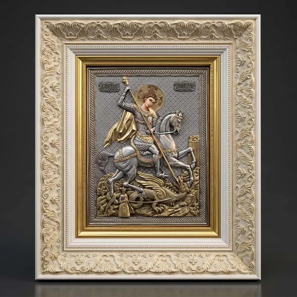 Ikona Svetog Đorđa – Večna pobeda - 41 x 34 cm