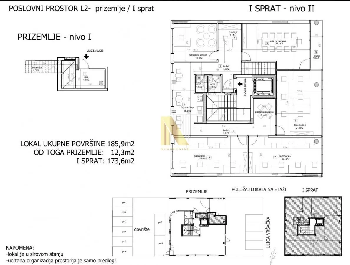 Izdavanje, poslovni prostor, 180m², Telep, Novi Sad Sve Podlokacije