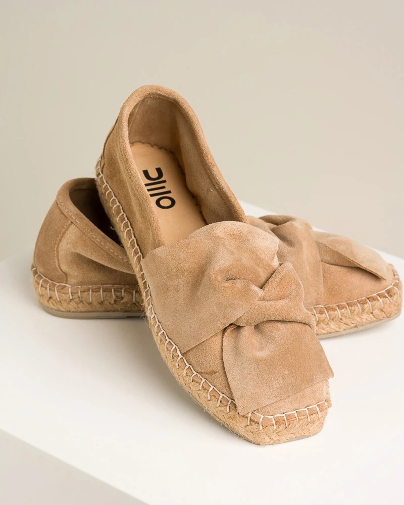 Kožne ženske espadrile 26WU5200 bež