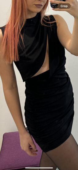 mini ZARA sečena haljina