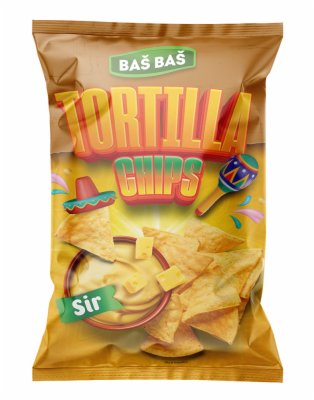 ČIPS TORTILJA SIR BAŠ BAŠ 125G
