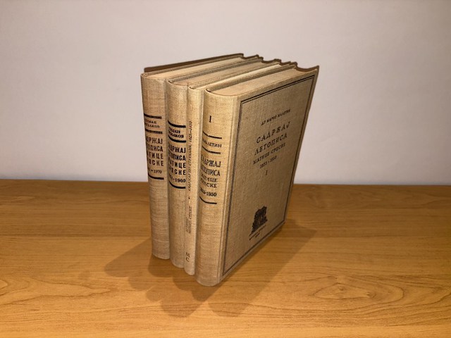 SADRŽAJ LETOPISA MATICE SRPSKE 1825-1970
