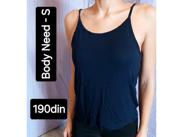Body Need ženska majica bretele teget S/36
