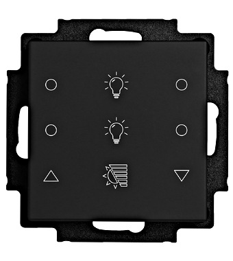 Pushbutton sensor 6-gang,4x light,2x shutter,I/O,room therm.
Sensor for temperature measurement;2 separate temperature controls via KNX;Temperature control with up to 4 sensor values possible;Tem...
