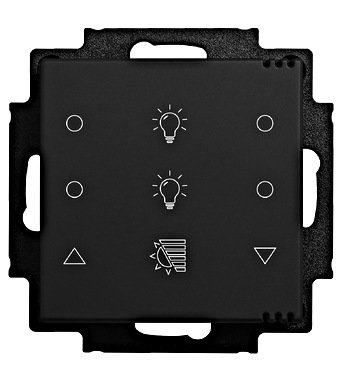 Pushbutton 6-gang,4x Light,2x blinds,I/O,Climate&CO2-control
Sensors for CO2, temperature, humidity and atmospheric pressure measurement;Detection of air quality;CO2-sensor (Measuring range 390.....